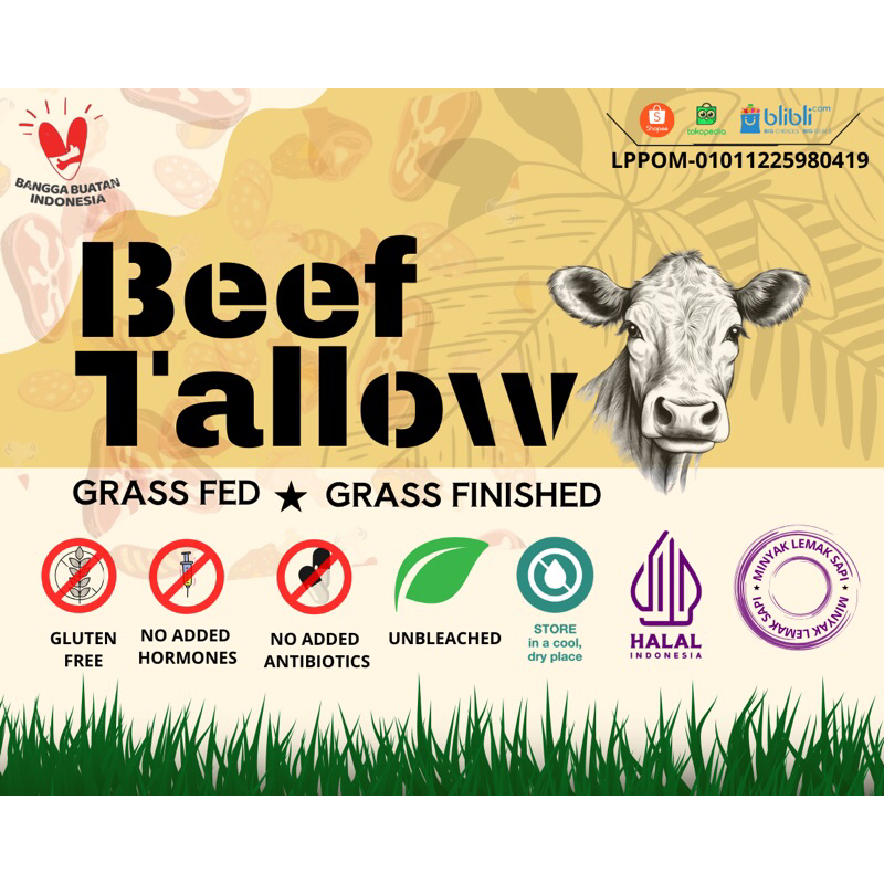 Jual Minyak Lemak Sapi Premium (Wet Rendering Processed) - Beef Tallow ...