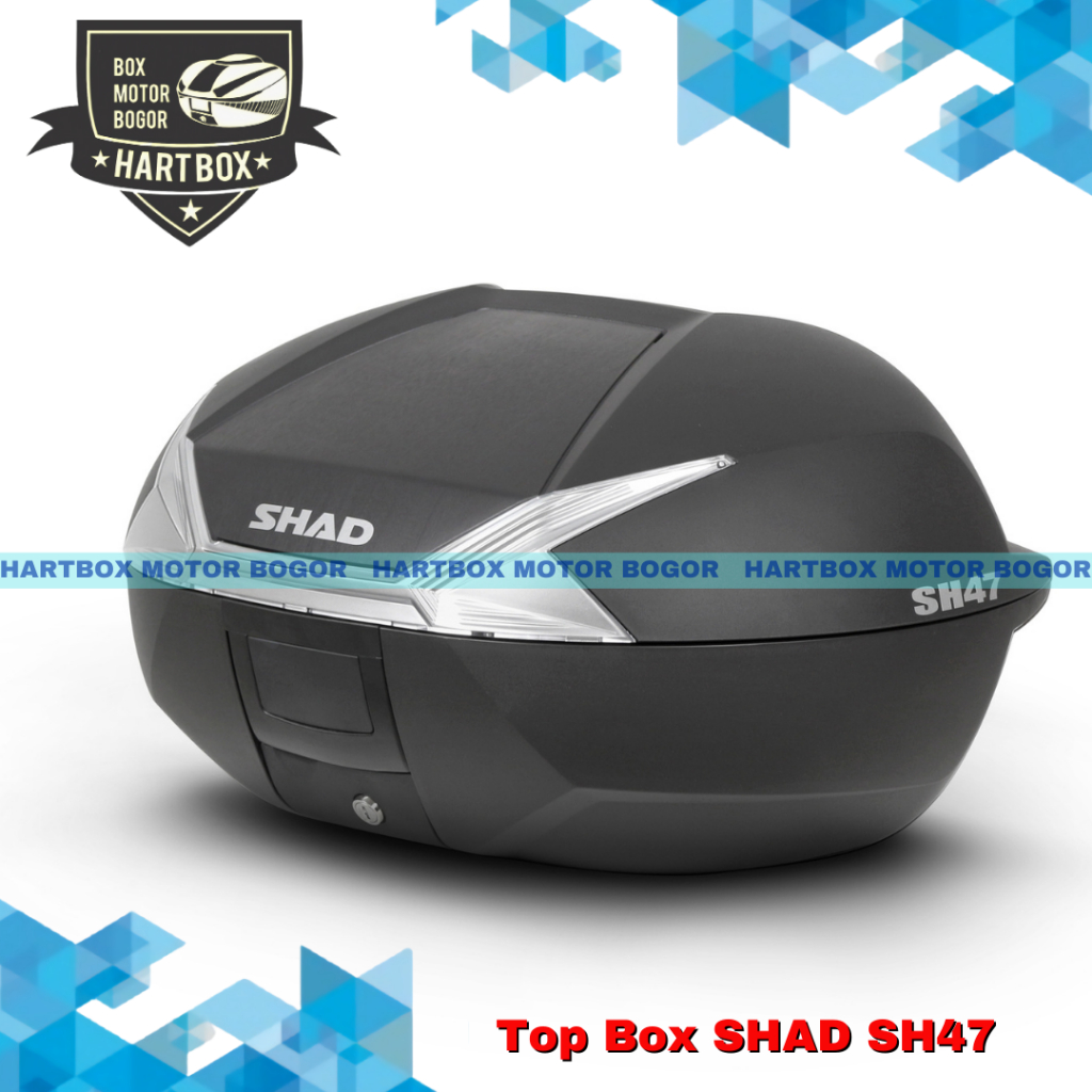 Jual Box Motor Shad SH47 Mika Putih | Box Atas Terbaru Shad SH 47 ...