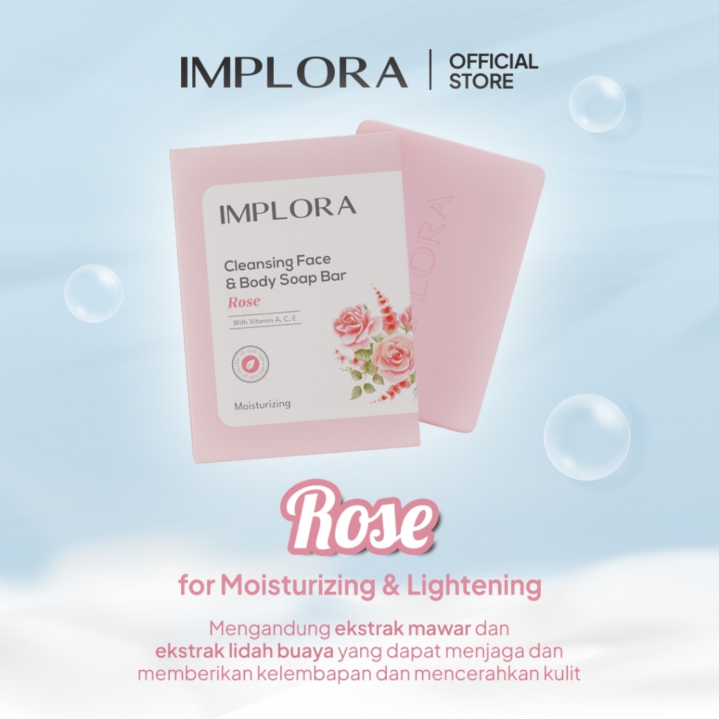 Jual Implora Cleansing Face & Body Bar Soap sabun wajah dan badan ...