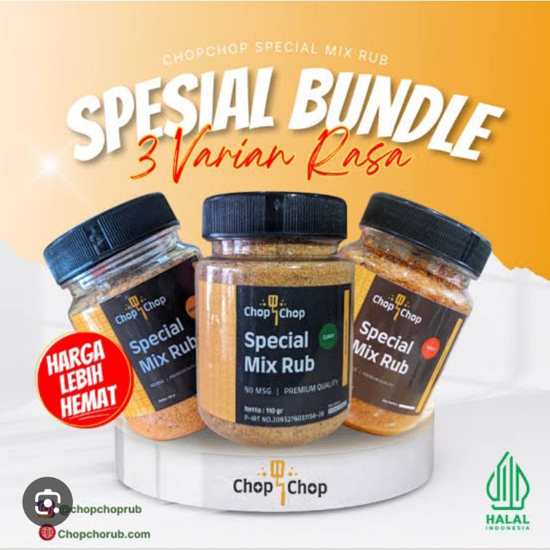 Jual Banyak Varian Rasa Chop Chop MIX RUB / Chopchop mix rub / Bumbu ...