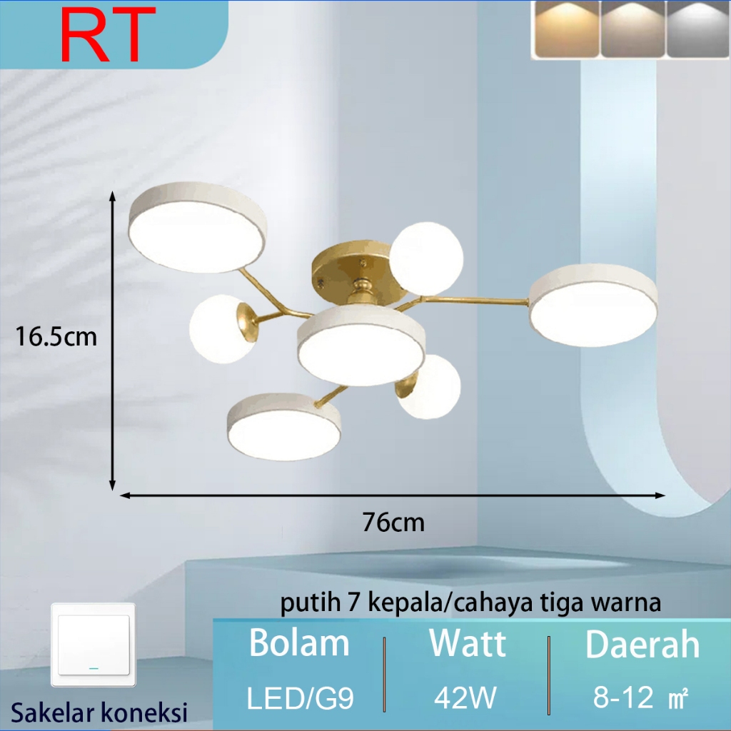 Jual Lampu Gantung Ruang Tamu Nordic Minimalis Modern Kamar Tidur Ruang Makan Lampu Gantung LED ...