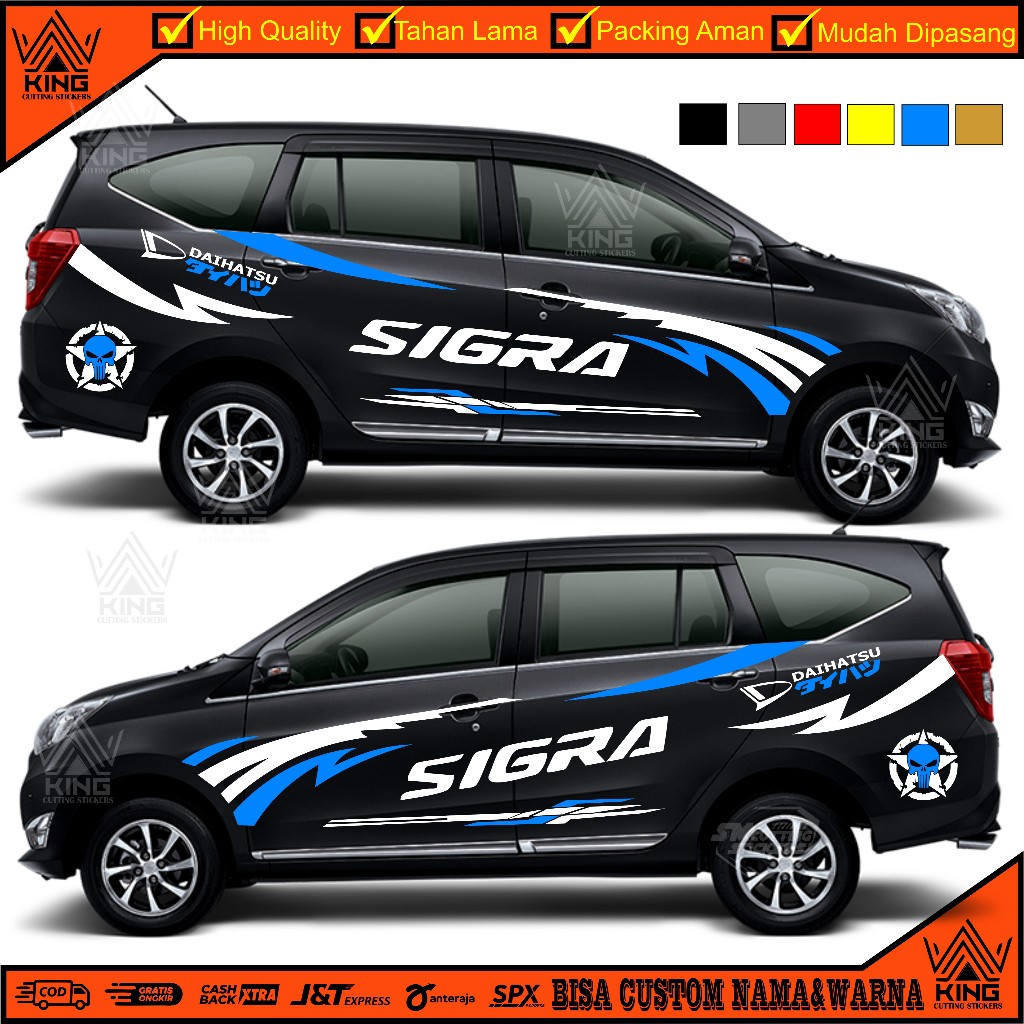 Jual Stiker mobil sigra sticker mobil sigra calya xenia ertiga avanza ...
