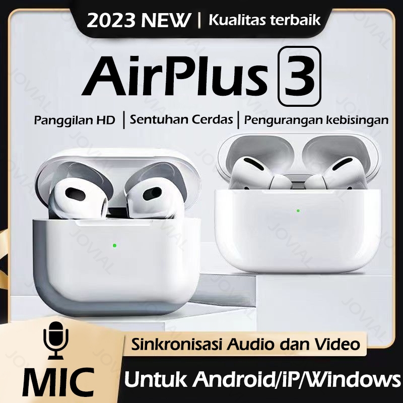 Jual AirPlus 3 TWS Bluetooth Headset Gaming with Mic Tahan Air Wireless ...