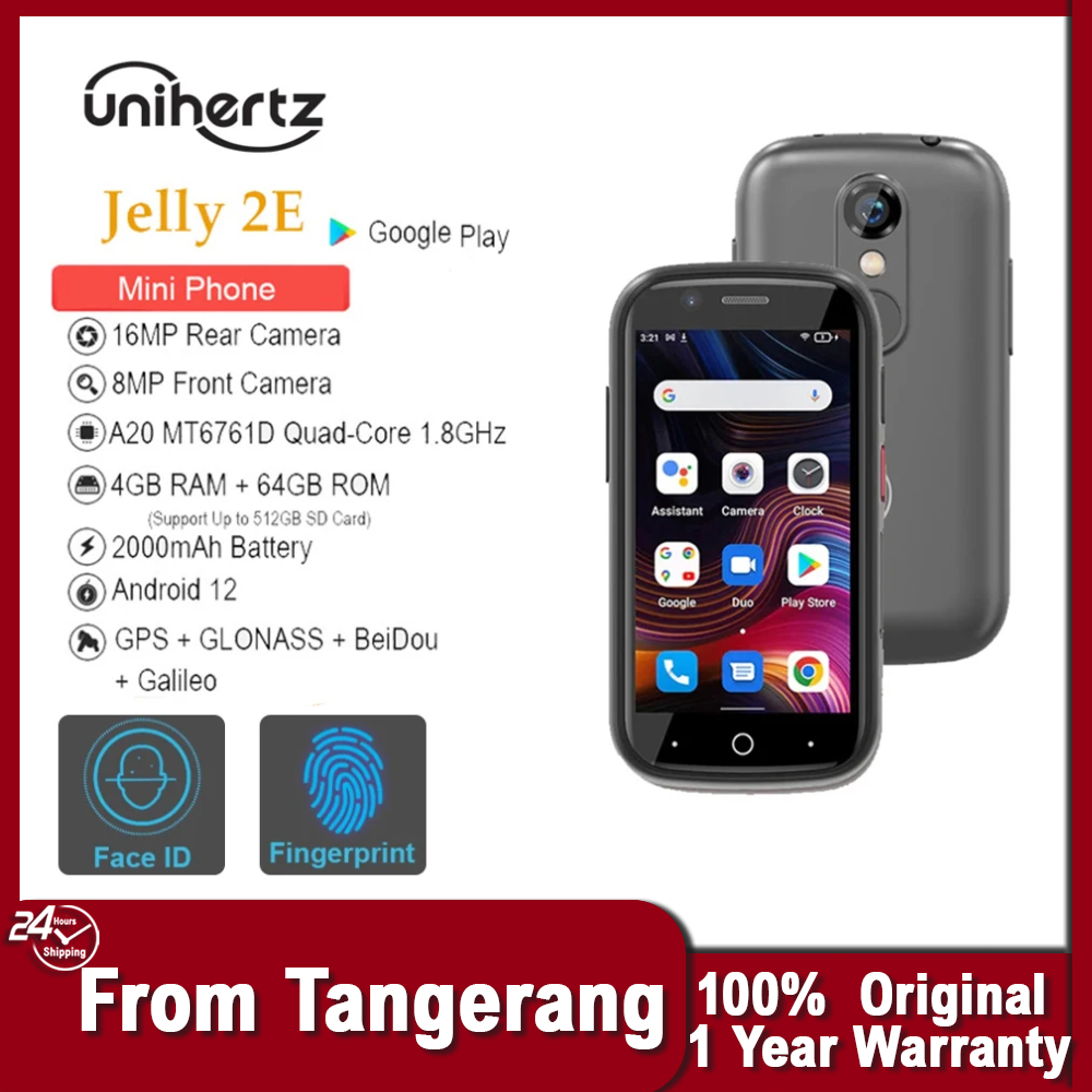 Jual 【24 Hour Shipping Tangerang】Unihertz Jelly 2E 4G Android 12 Mini Smartphone Unlocked Global ...