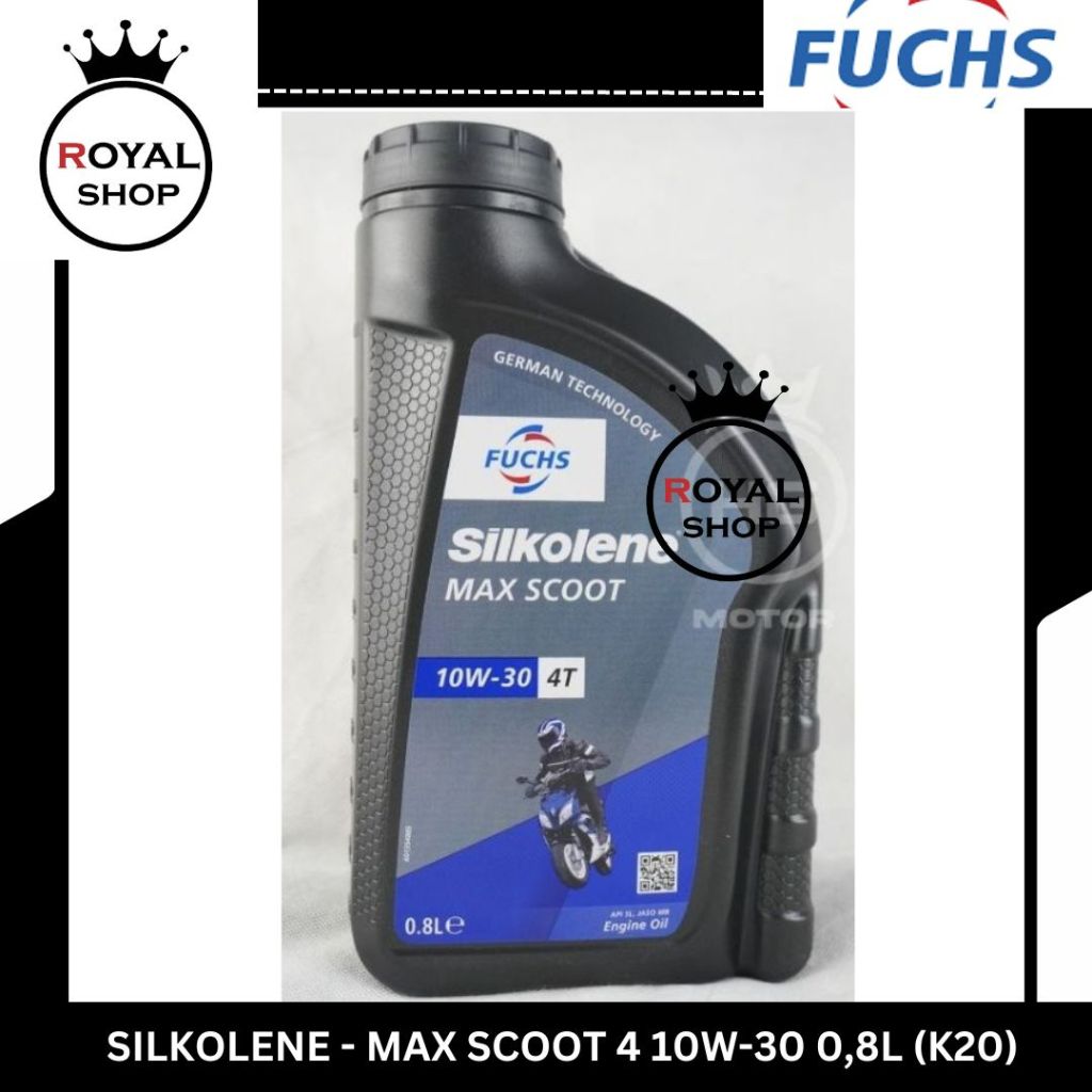 Jual SILKOLENE MAX SCOOT 10W30 Engine Oil 800ml 4T Oli Motor Matic ...
