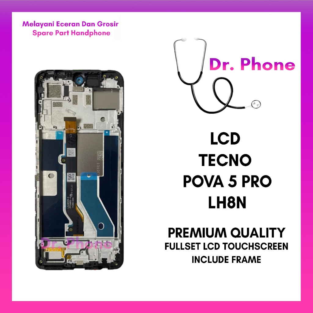 Jual Best Seller !!! LCD Tecno Pova 5 Pro LH8N Include Frame Fullset ...