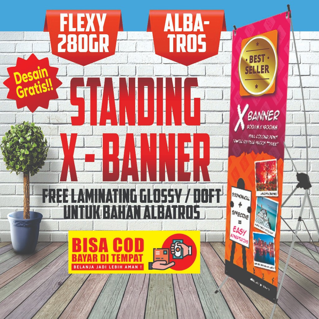 Jual STANDING BANNER / X BANNER / Y BANNER | Shopee Indonesia