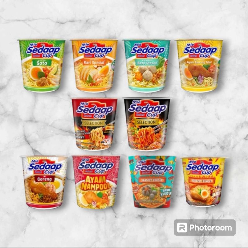Jual SEDAP CUP ALL VARIAN RASA 1 PCS | Shopee Indonesia