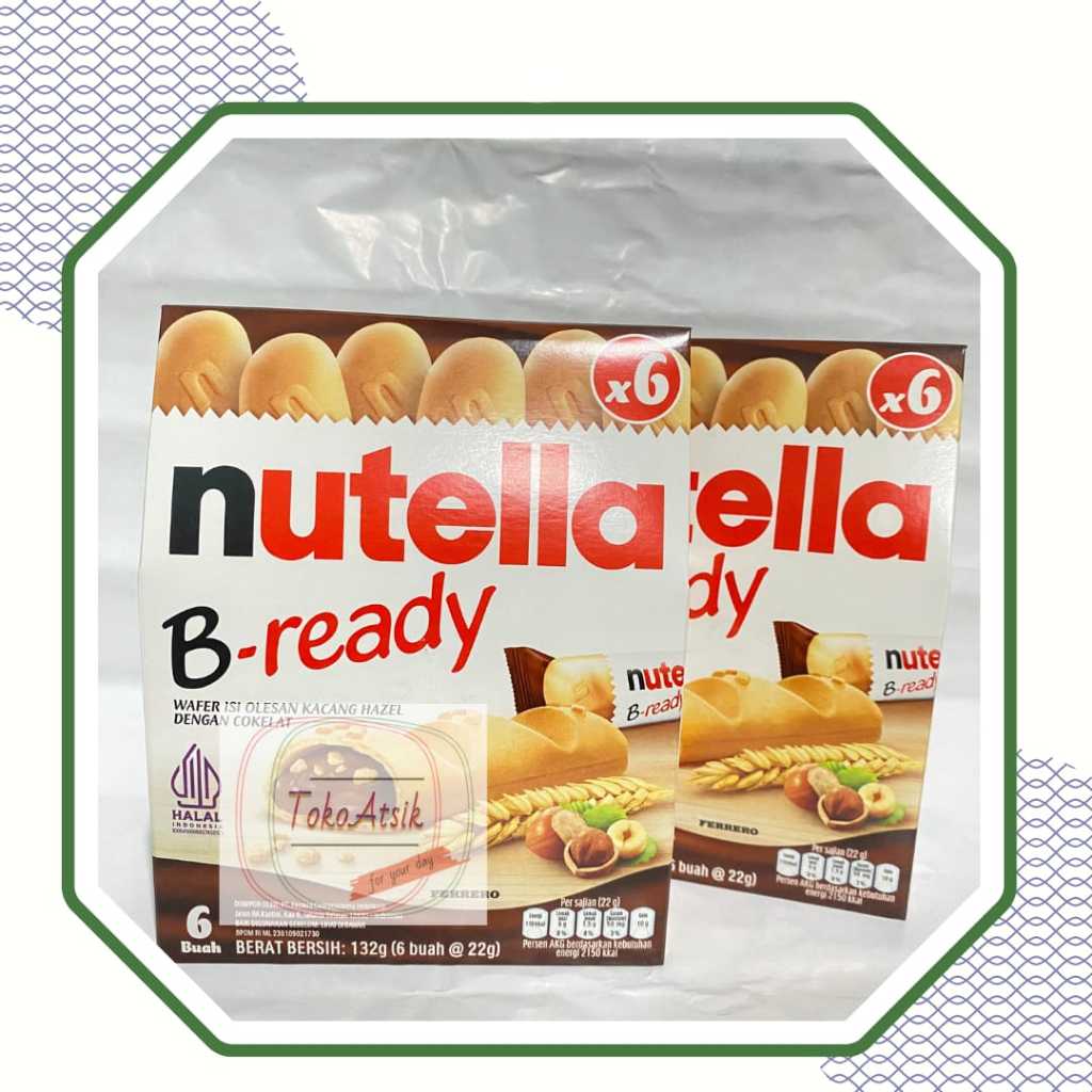 Jual Nutella B Ready / Snack Biskuit Nutella - 132G [Isi 6 Pcs ...