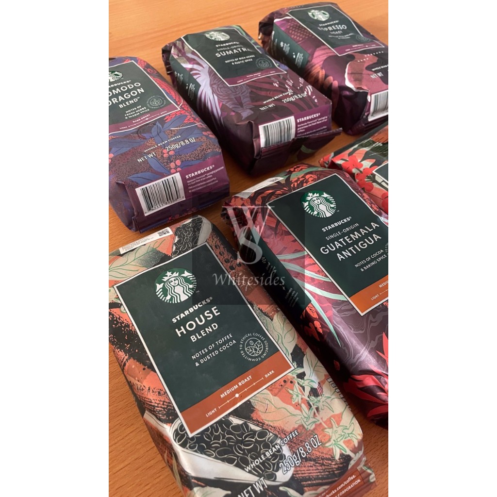 Jual Whole Bean Dark Roast 250gr Starbucks Coffee Grind Papua New ...