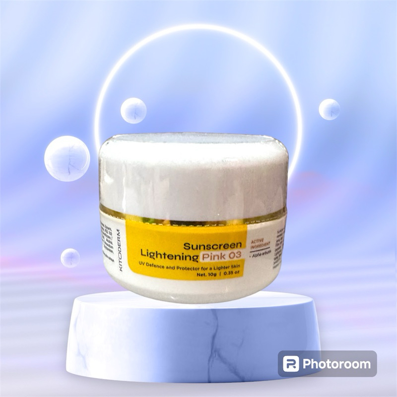 Jual Sunscreen Lightening Pink 03 Kitoderm | Shopee Indonesia
