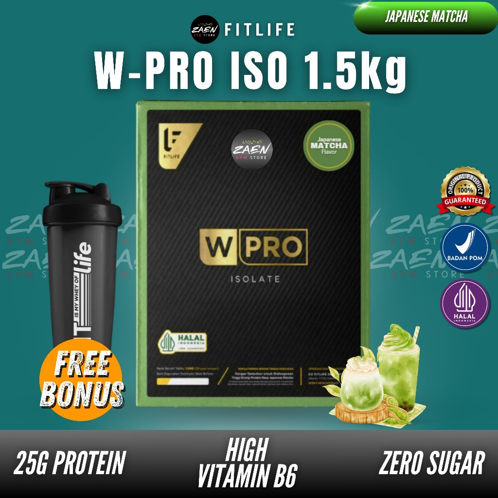 Jual FITLIFE WPRO ISO | WHEYPRO 3,3lbs Whey Protein Isolate 50 Servings | Shopee Indonesia