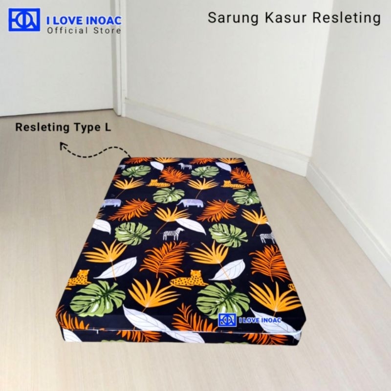 Jual Sarung kasur busa resleting ukuran single 120x200x20cm | Shopee ...