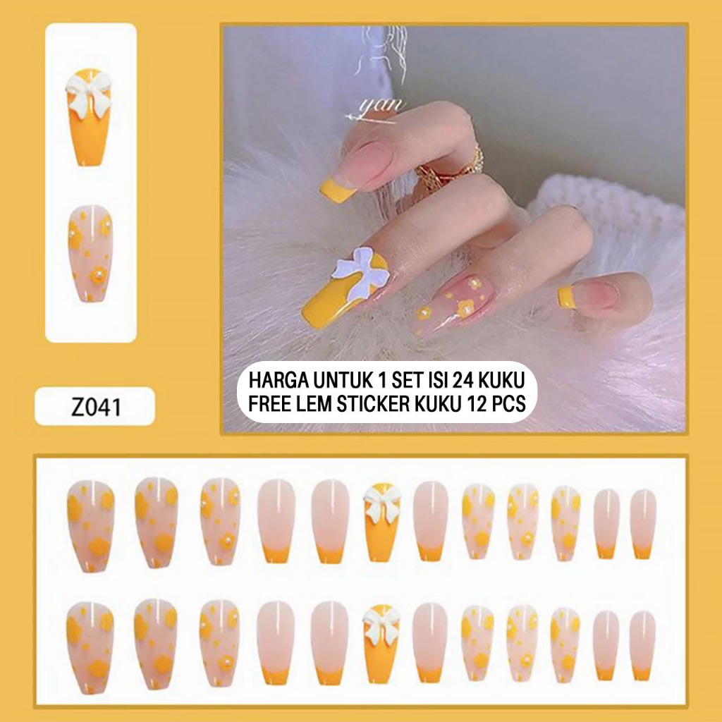 Jual Kuku palsu 3d nail art fake nails panjang wedding pengantin ...