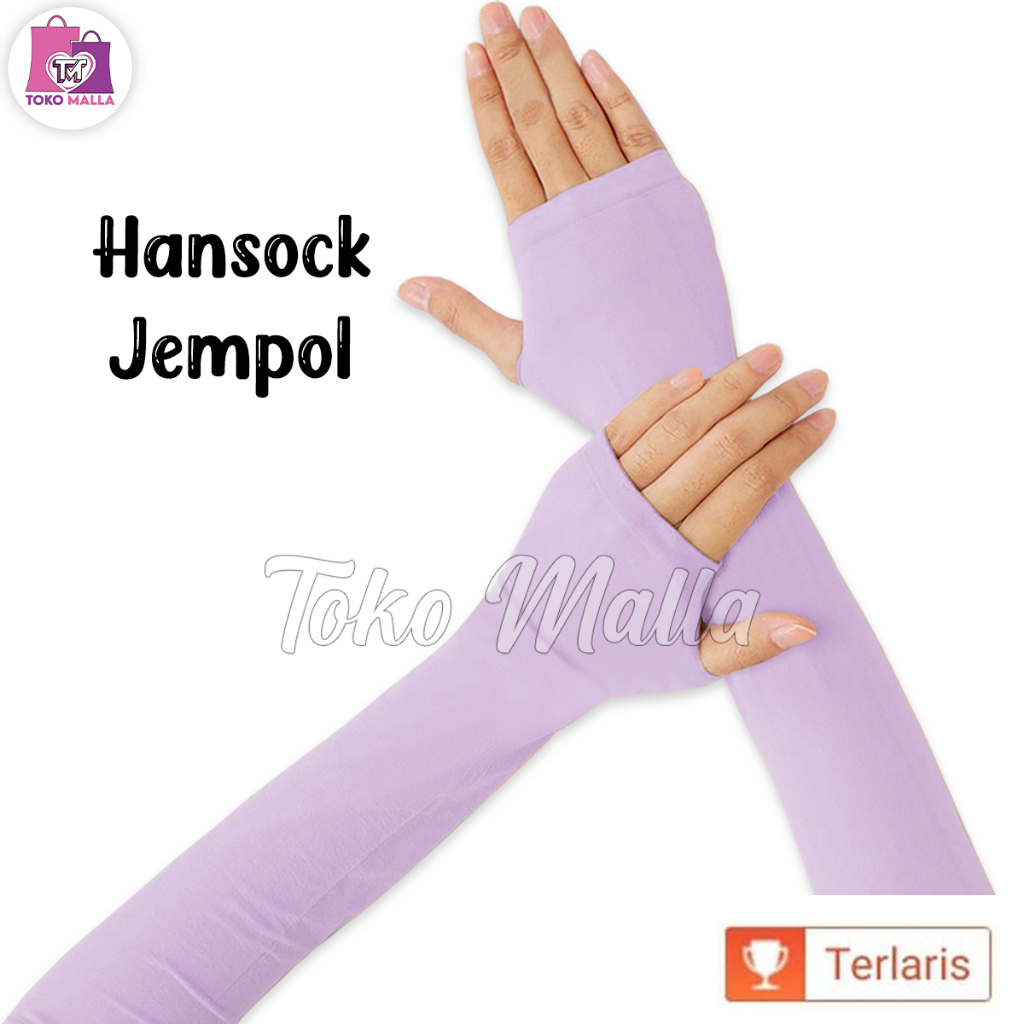 Jual Mangset Lengan Panjang Jempol Wanita Pria Polos Arm Sleeve ...
