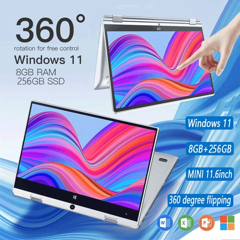 Jual AMOLI laptop touchscreen flip 360 derajat 11.6 inci Intel N4020 ...