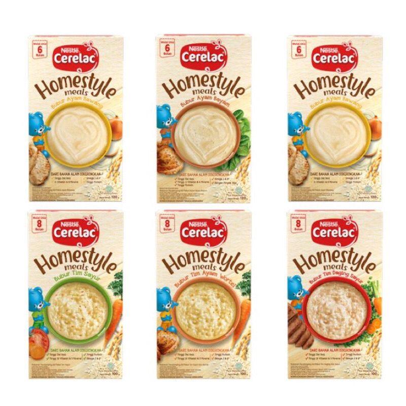 Jual Nestle Cerelac Homestyle Meals Bubur MPASI Bayi 100g 8m+ | Shopee ...
