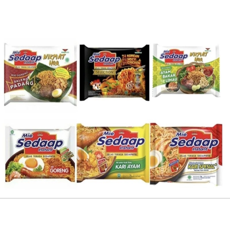 Jual MIE SEDAP 5 PCS VARIAN RASA | Shopee Indonesia