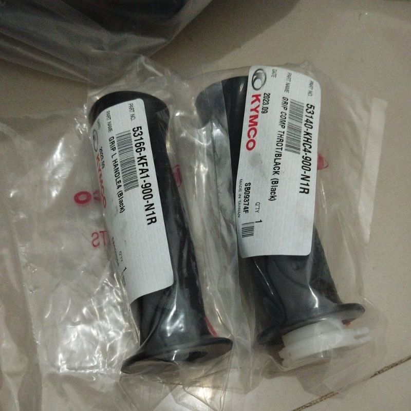 Jual Grip dan grip gas kiri kanan original kymco easy 100 | Shopee ...
