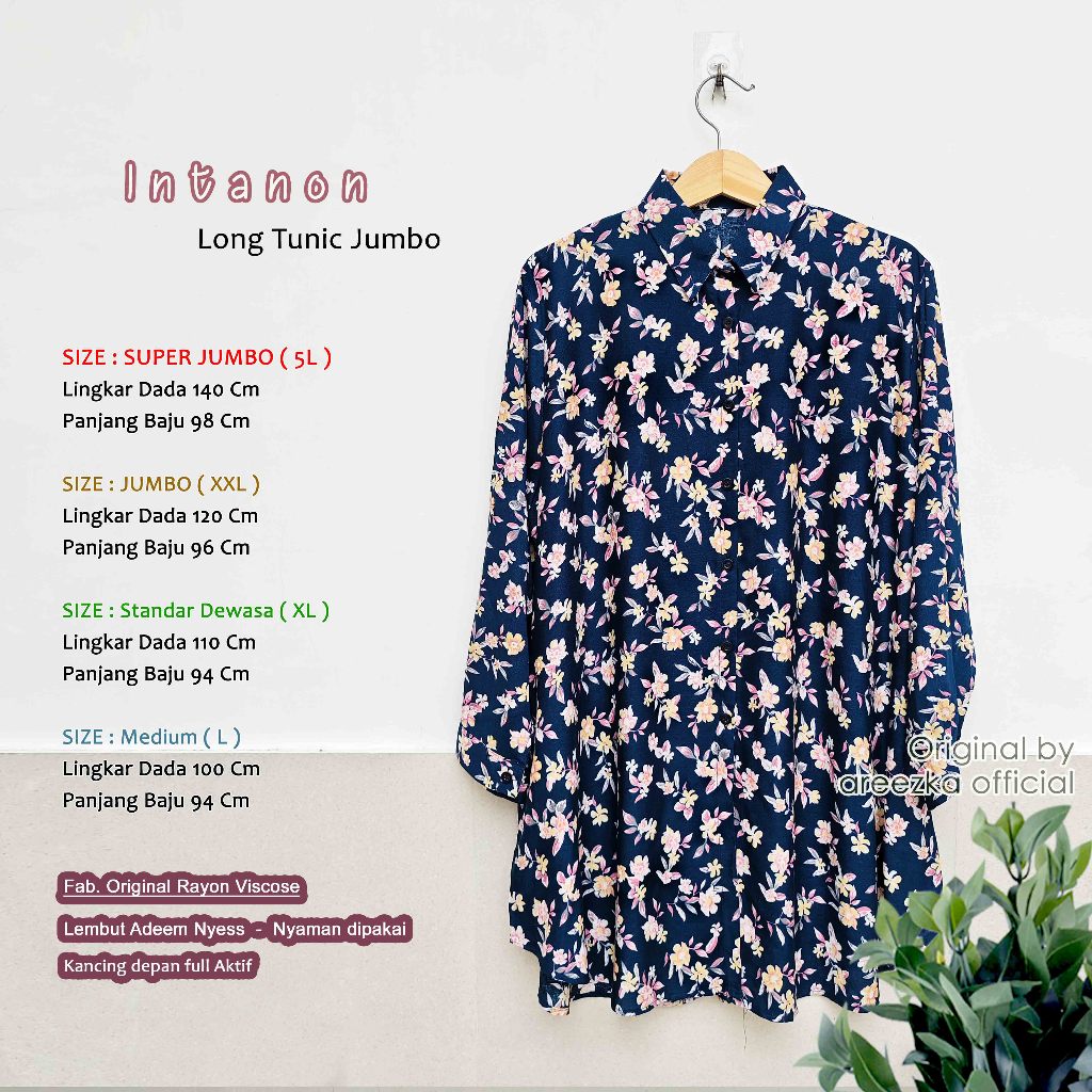 Jual Dorpi Tunik JUMBO Big Size Polos Bahan Rayon Premium | Shopee ...
