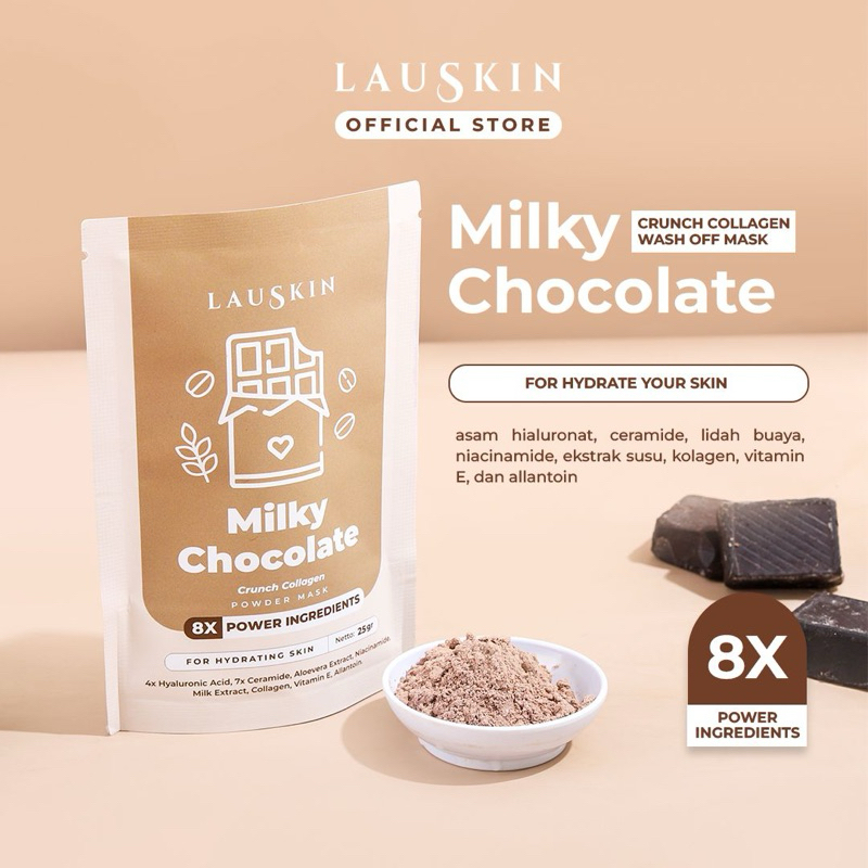 Jual Lauskin Masker Wajah Cokelat dengan Collagen untuk Hydrating Skin ...