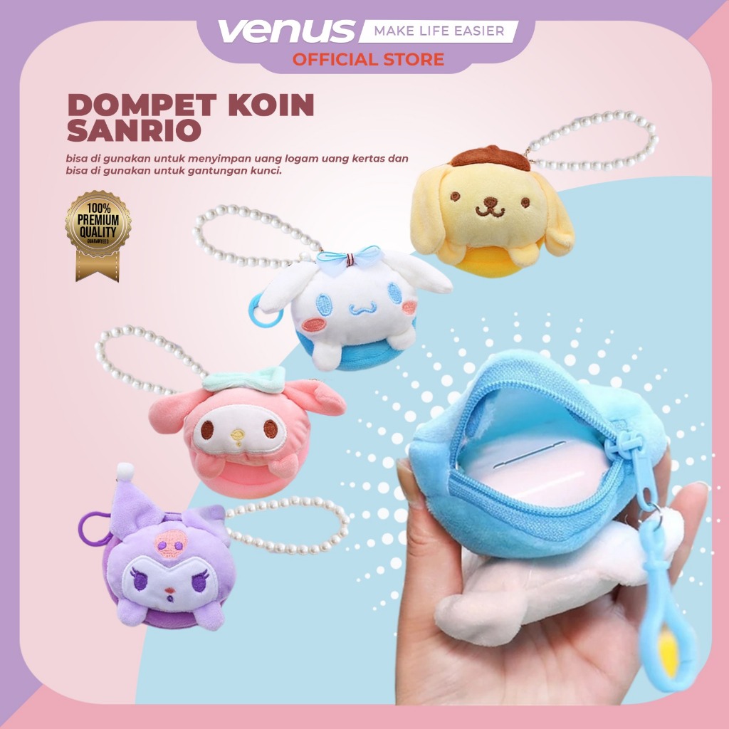 Jual Dompet Koin Sanrio Gantungan Kunci Dompet Koin Sanrio Tas Mini ...