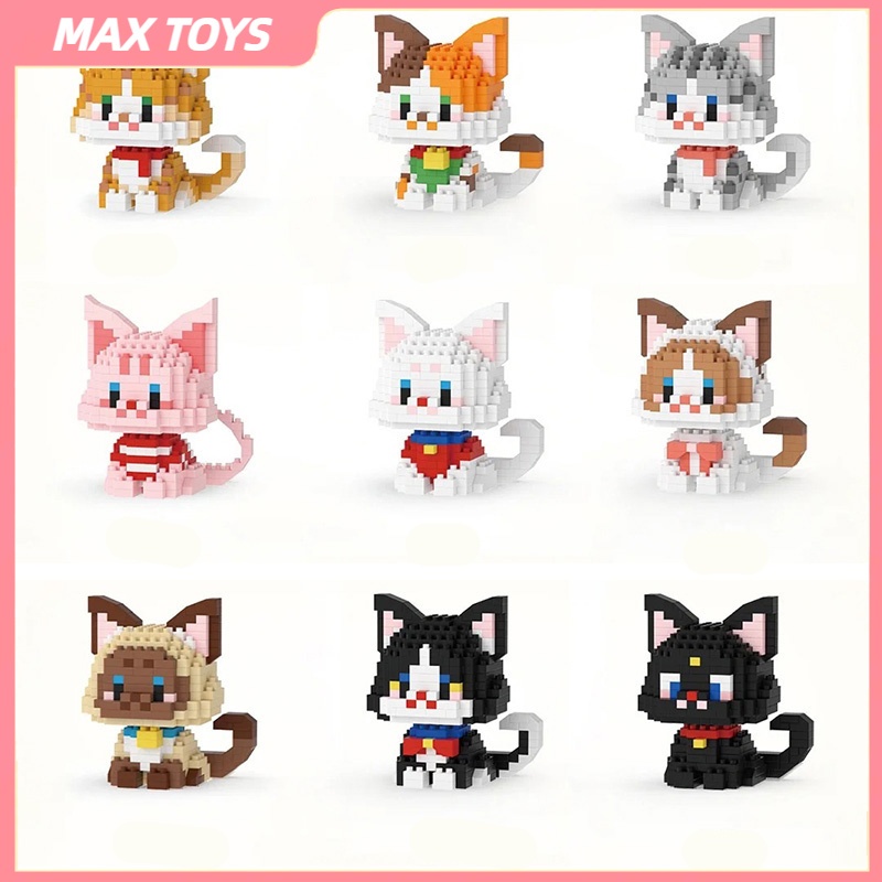 Jual Max Toys Cat Block Susun Balok Blok 3D Model Anak Anjing DIY Cat ...