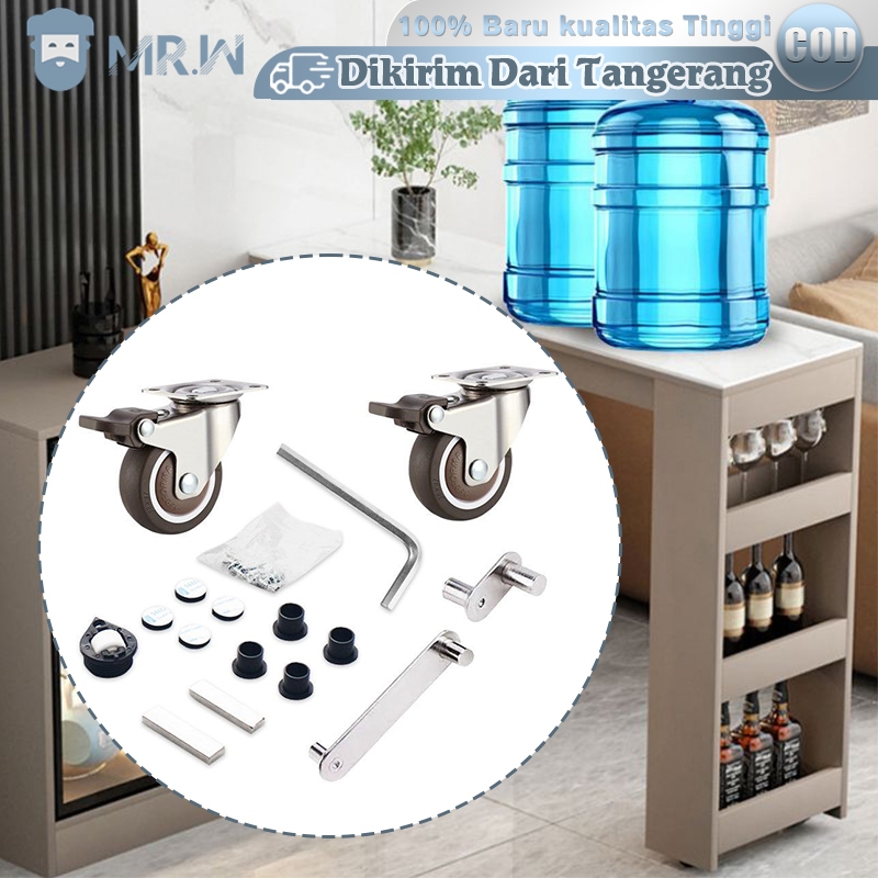 Jual Engsel Meja Putar + Roda Set Engsel Meja Lipat Swivel Tarik Dorong ...
