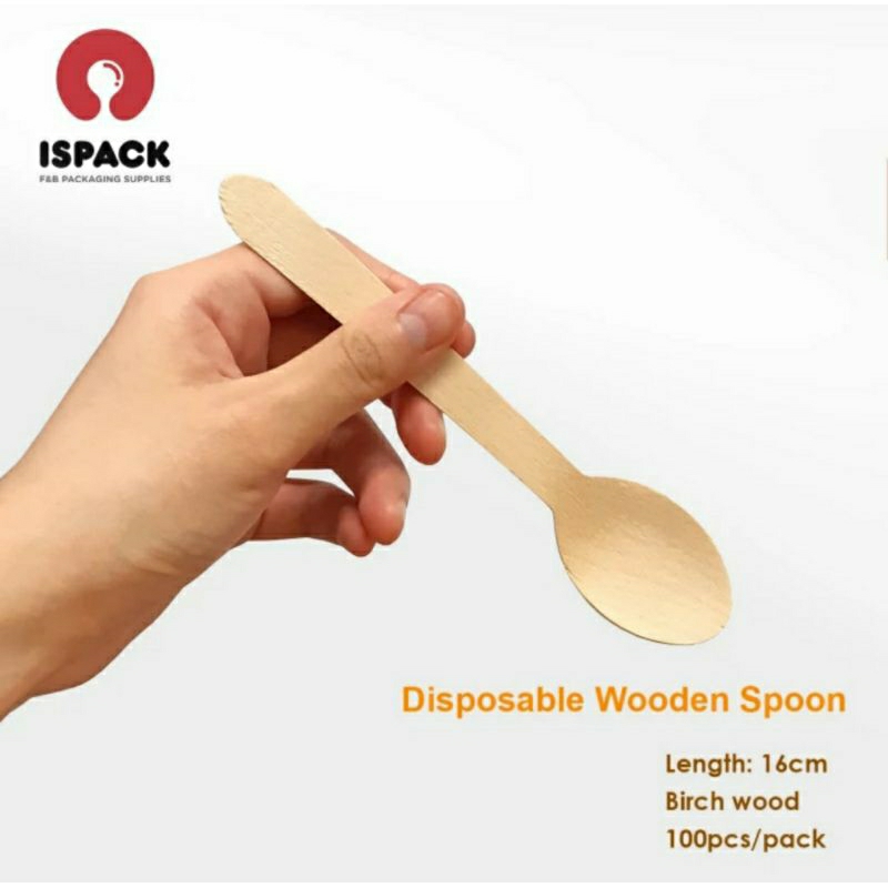 Jual SENDOK KAYU WOODEN SPOON 100pcs | Shopee Indonesia