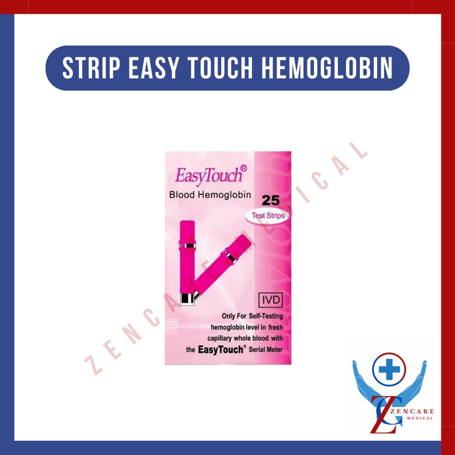 Jual Strip Easy Touch Blood Hemoglobin / Alat Ukur Hemoglobin Darah ...