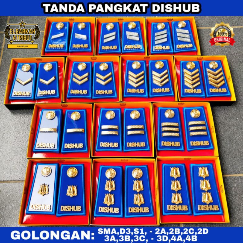 Jual TANDA PANGKAT DISHUB GOLONGAN 2A/2B/2C/2D/3A/3B/3C/3D/4A/4B/4C/4D ...