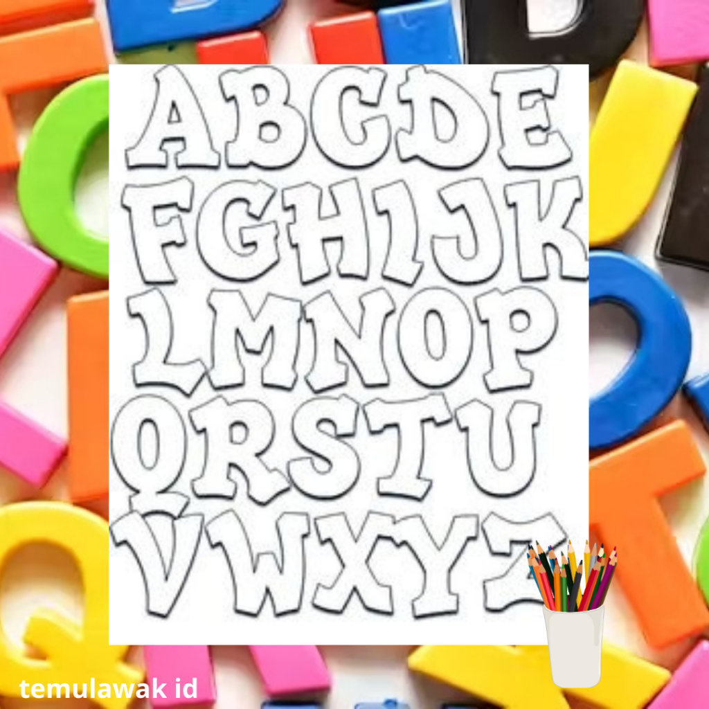 Jual Alphabet Alfabet Huruf Kertas Gambar Sketsa Lukis Drawing Sketch ...
