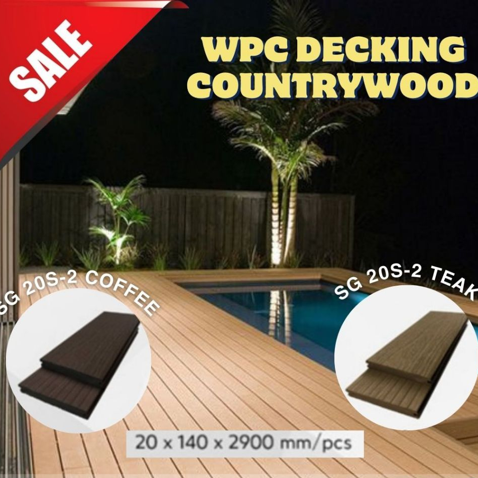 Jual WPC Deck Pool Outdoor Countrywood Panjang @2,9m I Decking Anti ...
