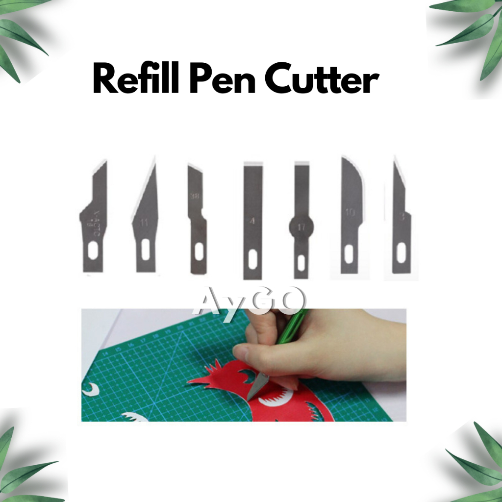Jual Refill Pen cutter / Isi Cutter / Spare Blades Pisau Seni / Ukir ...