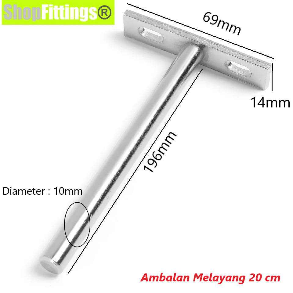 Jual Braket Baut Pen Ambalan Melayang Wall Bracket Floating Shelf ...