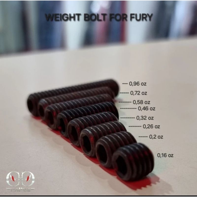 Jual WEIGHT BOLT FOR FURY CUE - BAUT PEMBERAT STICK FURY | Shopee Indonesia
