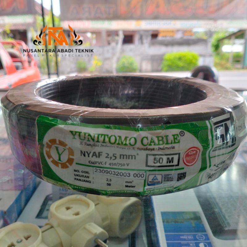Jual YUNITOMO CABLE NYAF 2,5mm² 50m | Shopee Indonesia