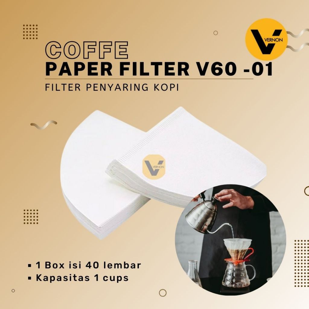 Jual Paper Filter KopiV60-01 Kertas Filter / Kertas Saringan Kopi Warna ...