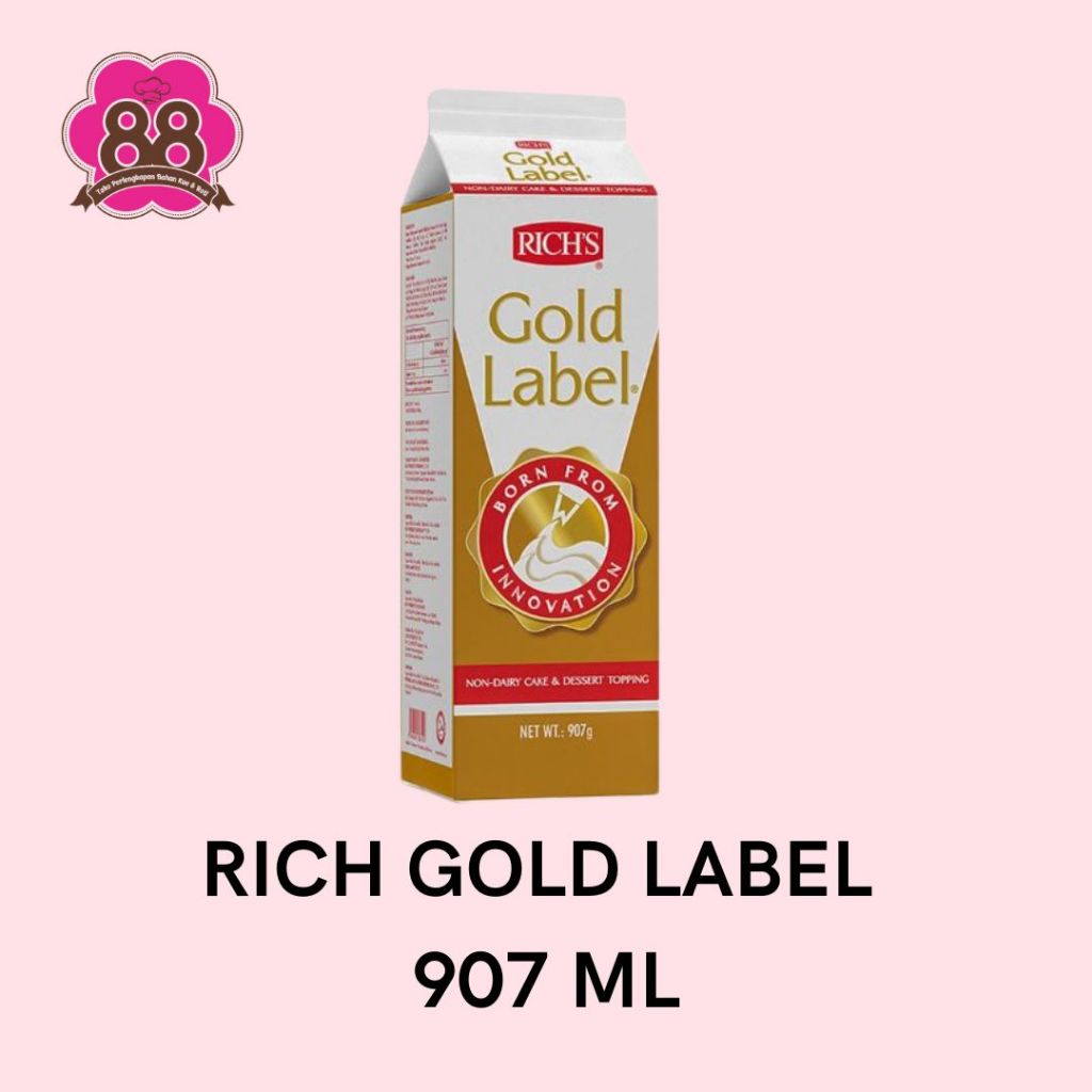 Jual RICH GOLD LABEL 907ML WHIPPING CREAM | Shopee Indonesia