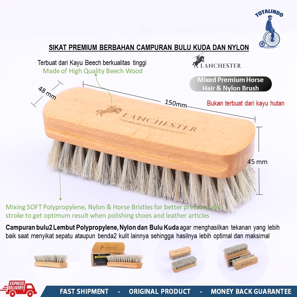 Jual Sikat Semir Sepatu Campuran Bulu Kuda + Nylon | PREMIUM QUALITY ...