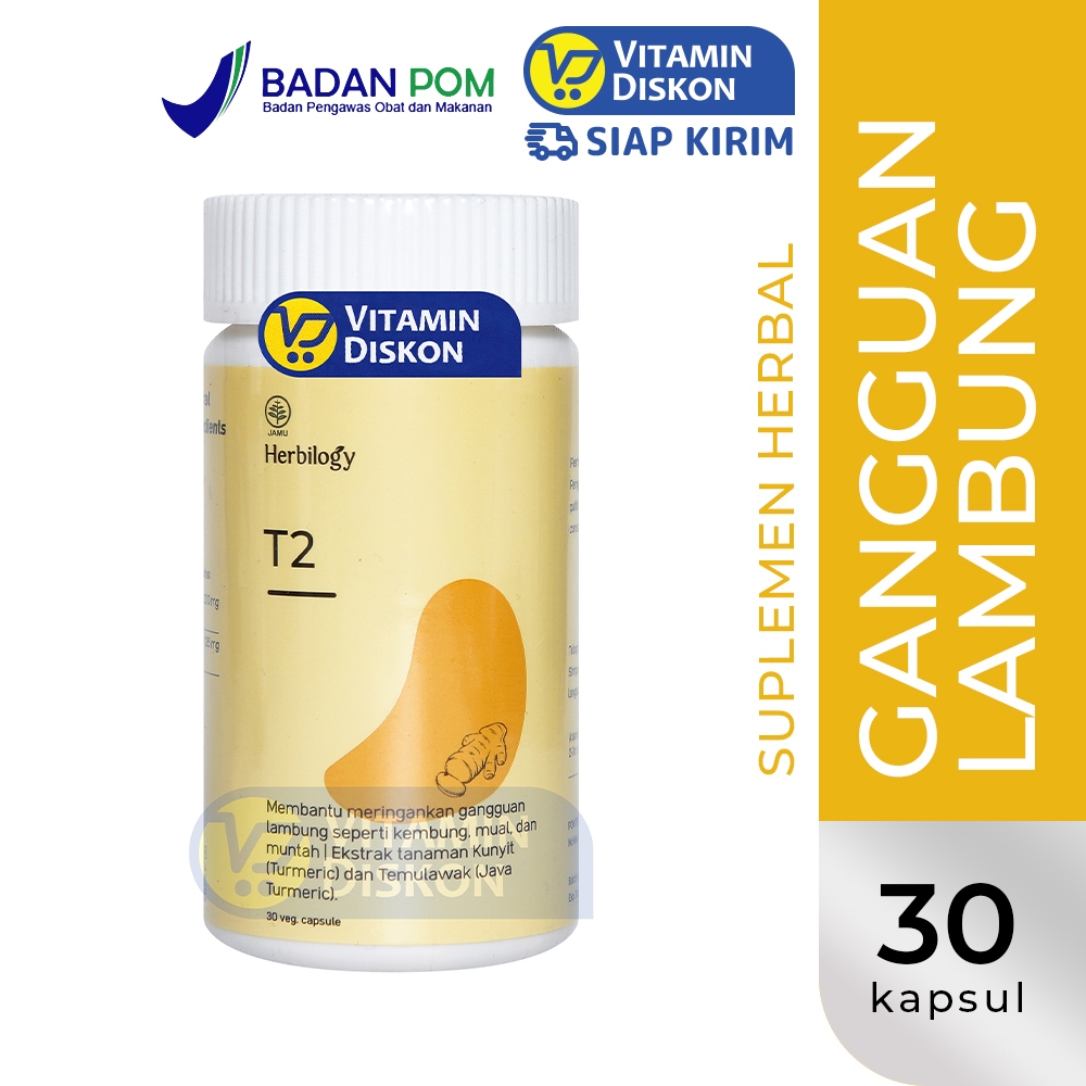Jual HERBILOGY T2 DOUBLE TURMERIC 30 CAPS | Shopee Indonesia