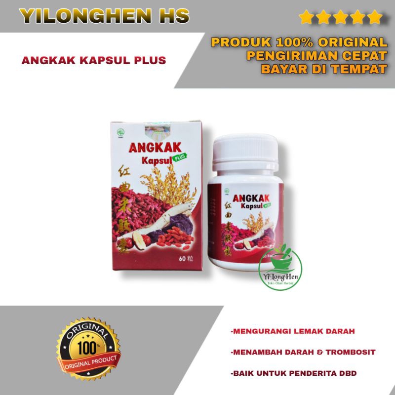 Jual Angkak Kapsul Plus Obat Penambah Darah Trombosit Demam Berdarah ...