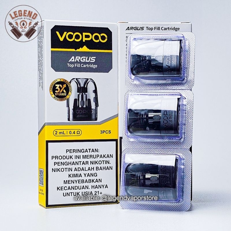 Jual CARTRIDGE VOOPOO ARGUS POD / ARGUS P1 / ARGUS Z AUTHENTIC HARGA ...