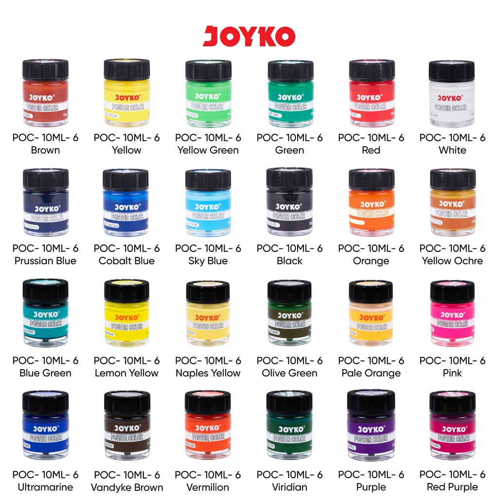 Jual Poster Color Cat Poster Joyko POC-10ML-6 | Shopee Indonesia