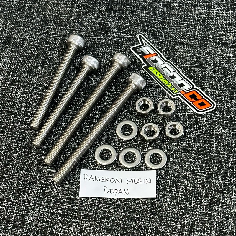 Jual BAUT MESIN SET TIGER L STAINLIS THE ORIGINAL BAUT BAK KOPLING KANAN KIRI L STAINLIS THE ...