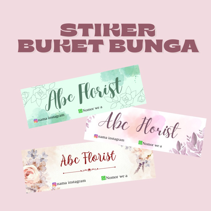 Jual STIKER BUKET BUNGA/BISA CUSTOM | Shopee Indonesia