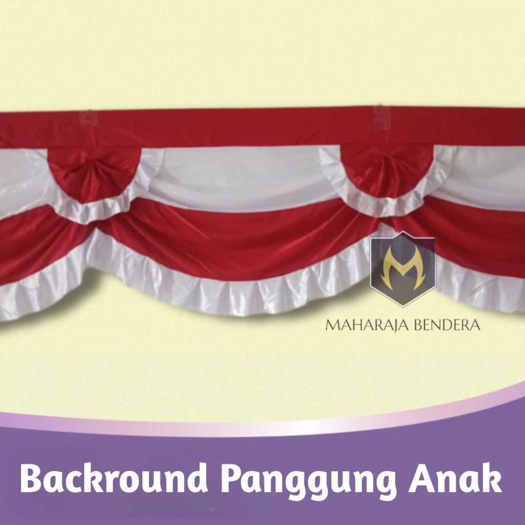 Jual Bendera Background Polos Putih Merah Lidah Untuk Kemeriahan HUT ...