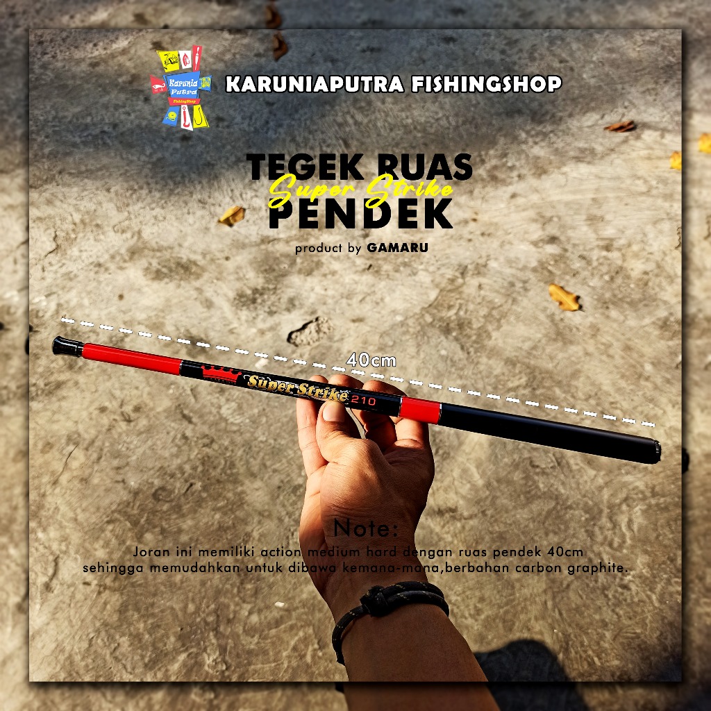 Jual Joran Tegek Gamaru Super Strike Ruas Pendek | Shopee Indonesia