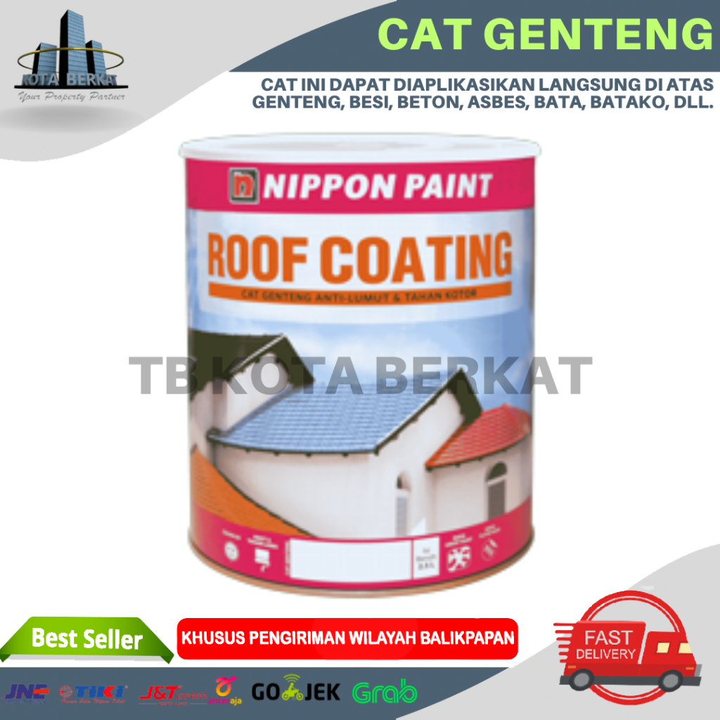 Jual CAT GENTENG/ CAT NIPPON ROOF COATING 2,5 L | Shopee Indonesia