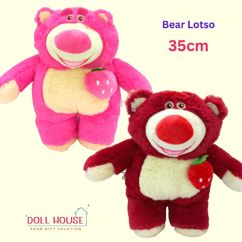 Jual Boneka Viral Lotso Toys Story Gemoy 35cm / Boneka Lotso Gemoy ...